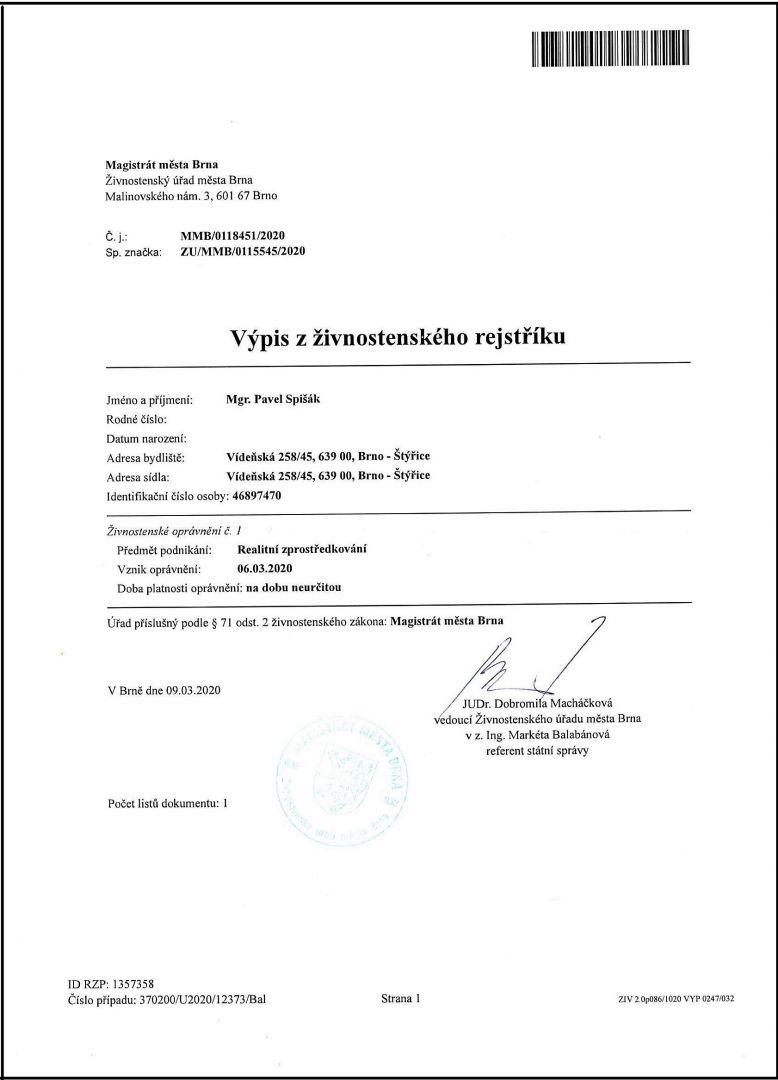 Certifikace - Profesionální realitní makléř